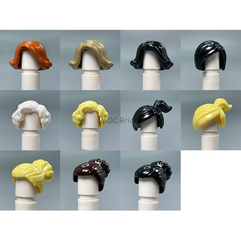 10pcs-MOC-Bricks-Female-Hairs-For-4cm-Figure-Assembled-Particles ...