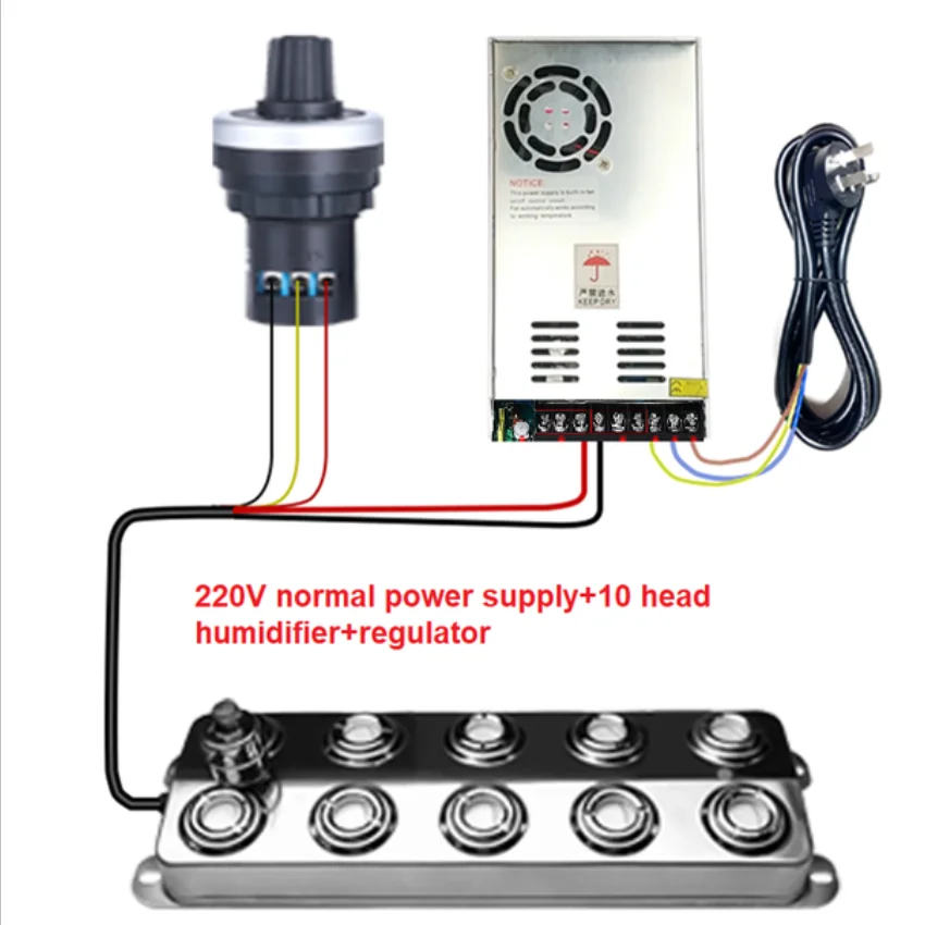 10-Head-Air-Humidifier-Mist-Volume-Regulator-With-110V-220V-Power ...