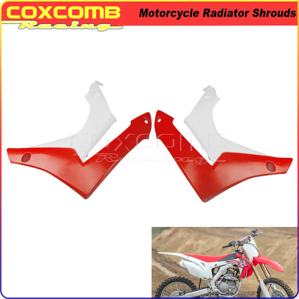Off Road Motorcycle Radiator Shrouds Side Panel Fairing Cover For Honda ...