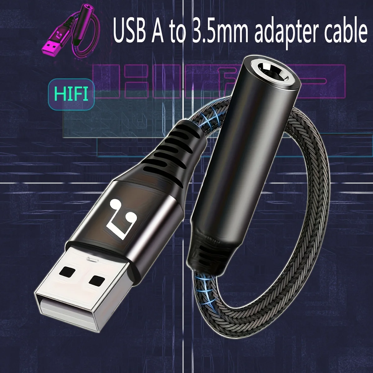 USB-to-3-5mm-Jack-Audio-Adapter-USB-to-Aux-Cable-Adapter-Circular-Hole ...
