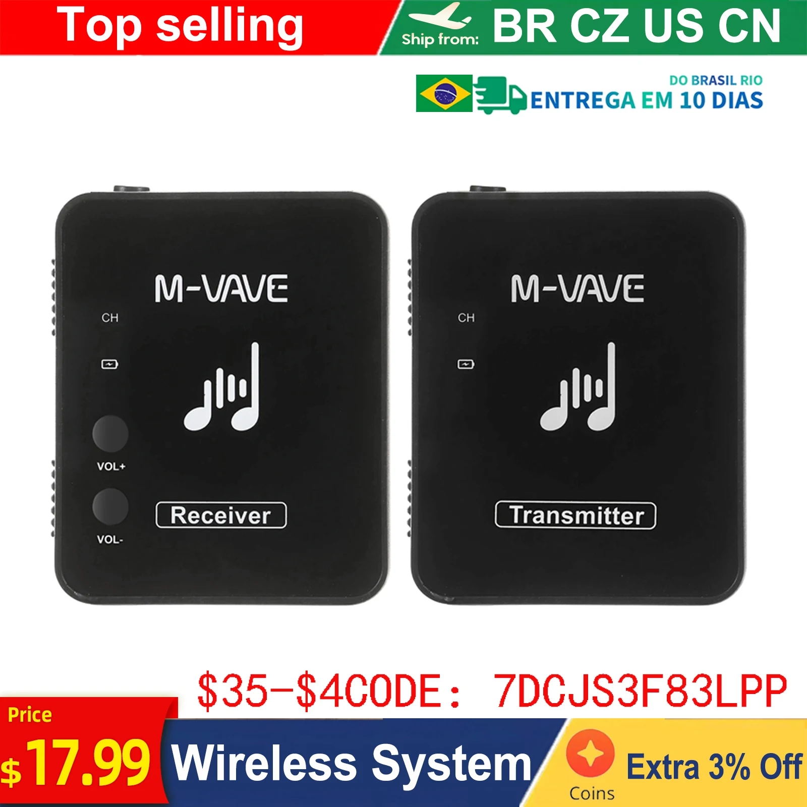 M-VAVE-WP-10-2-4GHz-Wireless-Earphone-Monitor-System-Rechargeable ...