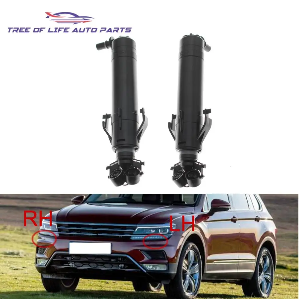 Front Headlight Washer Nozzle For Volkswagen Tiguan II Mk2 AD BW BT ...