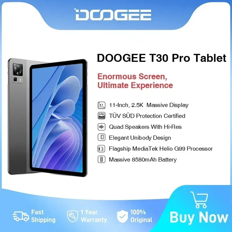 DOOGEE-T30-Pro-Tablet-com-Plug-JPN-Quad-Speaker-T30-Pro-11-2-5K-Display ...