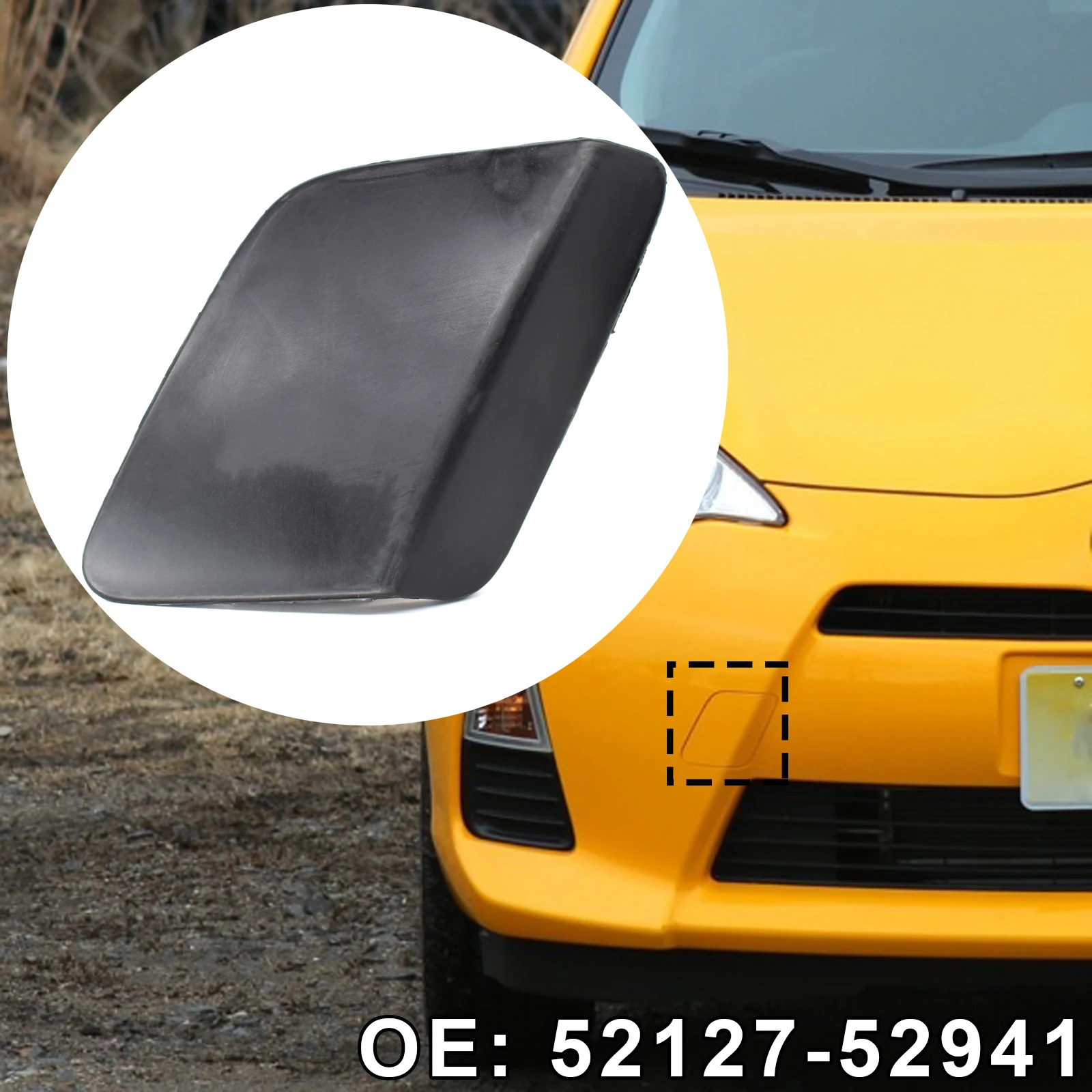 Car Front Bumper Tow Hook Eye Cap 52127-52941 For Toyota Prius C Aqua ...