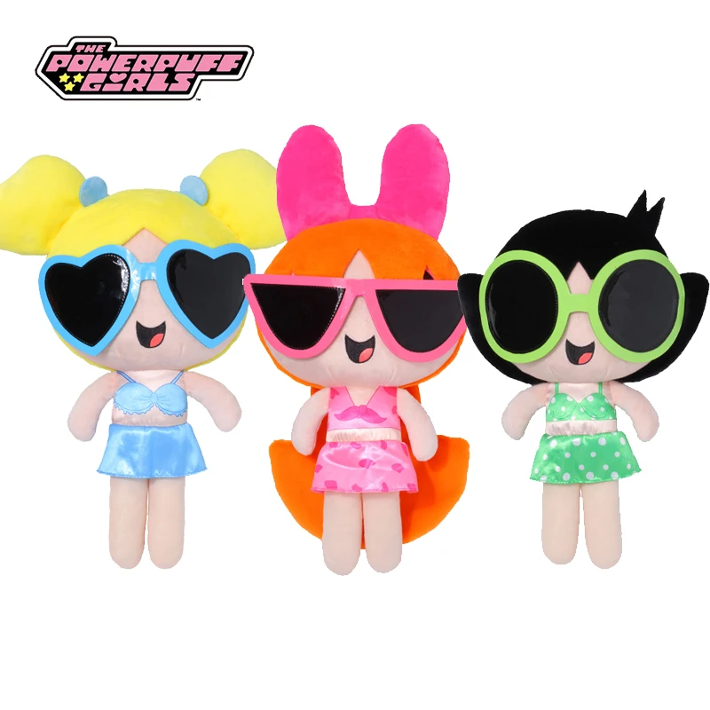 New-23cm-35cm-Cartoon-Anime-The-Powerpuff-Girls-Plush-Toys-Cute-Beach ...