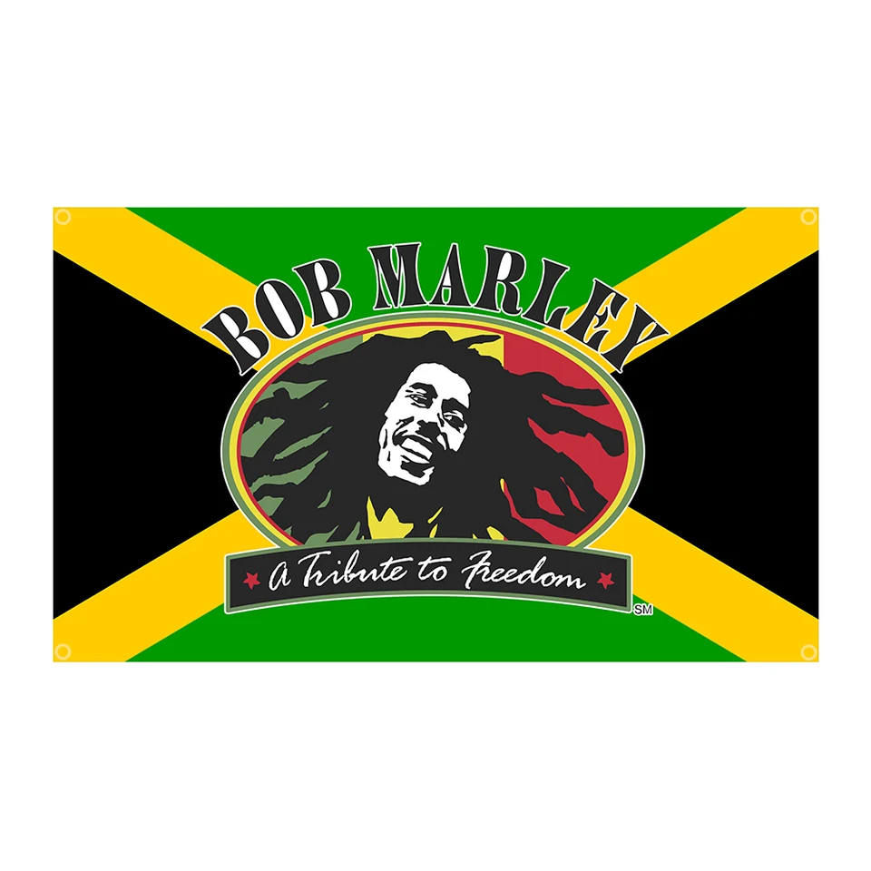 Bob Marley Rasta Vlag Rastamens. Illustratie Van Een Rastafarian Mens