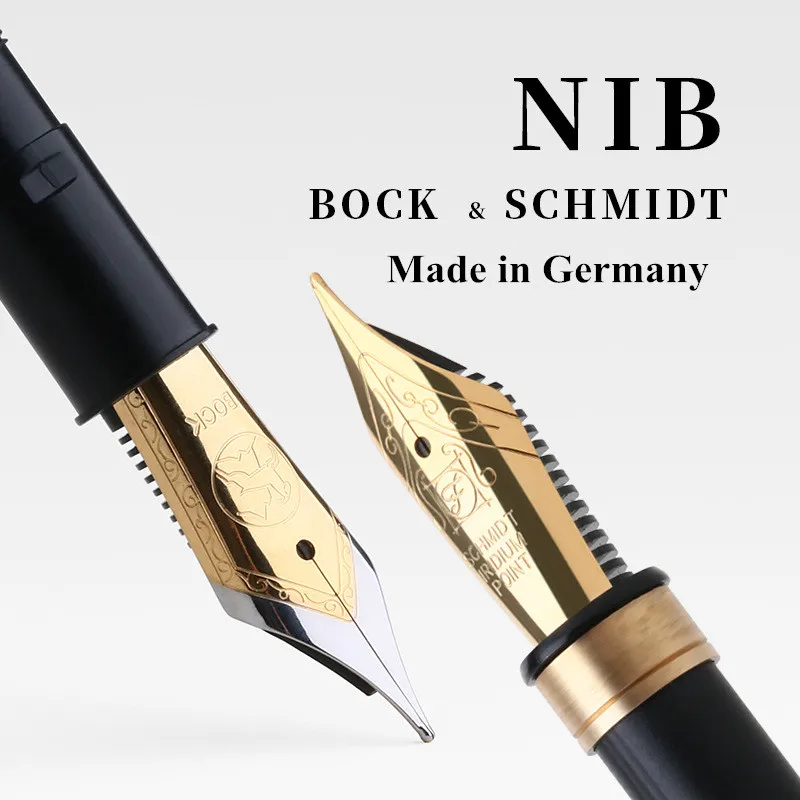 Size 5, 6 German SCHMIDT/BOCK gold-plated/silver fountain pen nib EF 0 ...