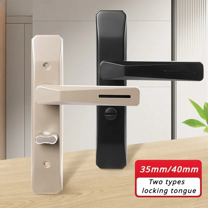 NEW-Aluminum-alloy-kitchen-and-toilet-single-tongue-handle-lock-glass ...