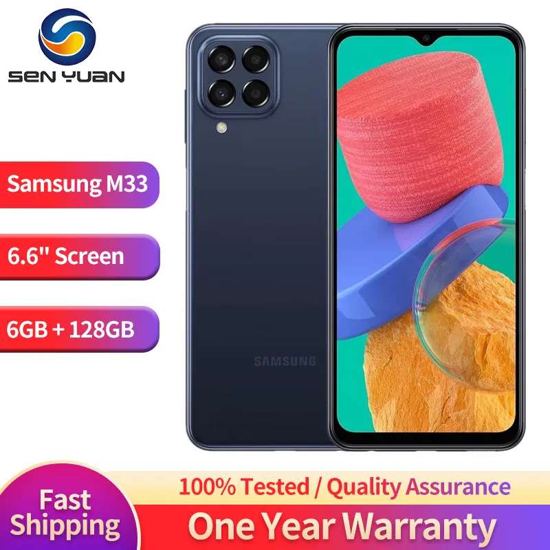 Original-Samsung-Galaxy-M33-M336B-5G-Smartphone-Dual-SIM-Card-6-6-6GB ...