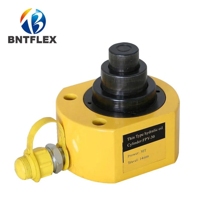 Hydraulic cylinder ultra thin multi section jack FPY 10D hydraulic ...