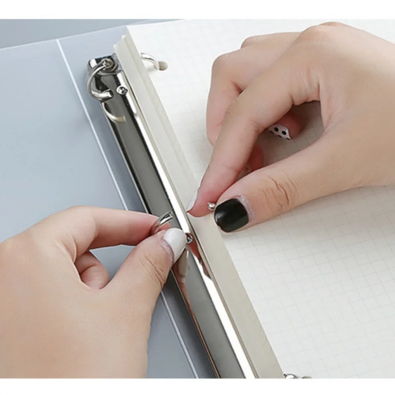 1PC-A5-Frosted-Shell-Translucent-Strapped-Binder-Flipbook-Case-Document ...