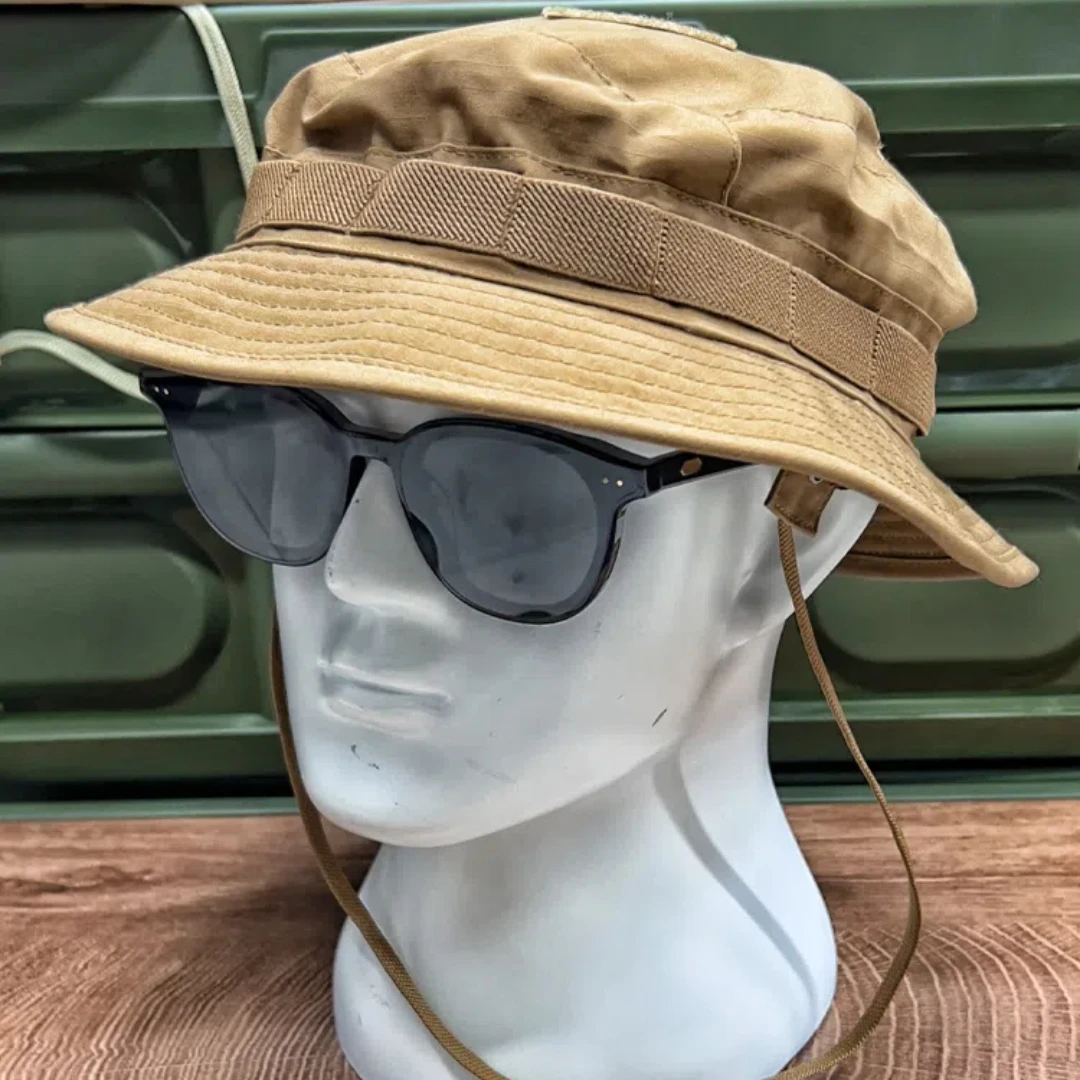 Outdoor Round Brim Hat Tactical Benny Hat Men's Summer Sunscreen ...