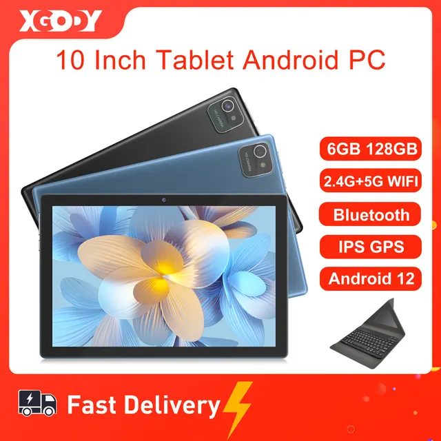 XGODY N01 Tablet 10 inch Android Tablets 6GB 128GB IPS Screen Quad-core ...