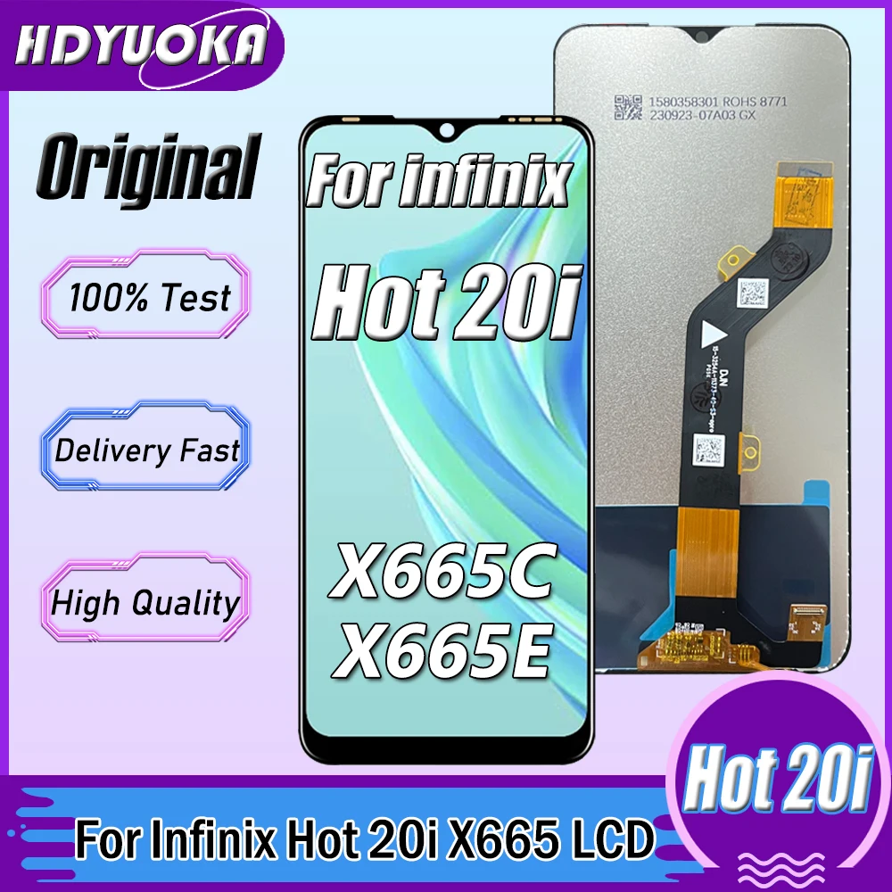 6-6-Original-For-Infinix-Hot-20i-X665E-X665C-LCD-Display-Touch-Screen ...