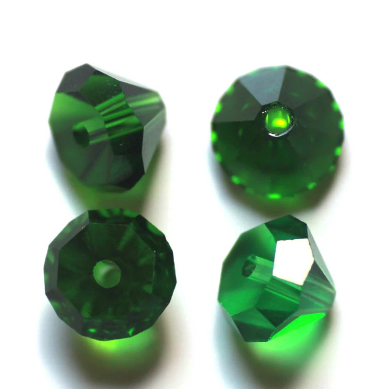 Half Bicone Glass Beads | Glass Bracelet Necklace | Glass Jewelry ...