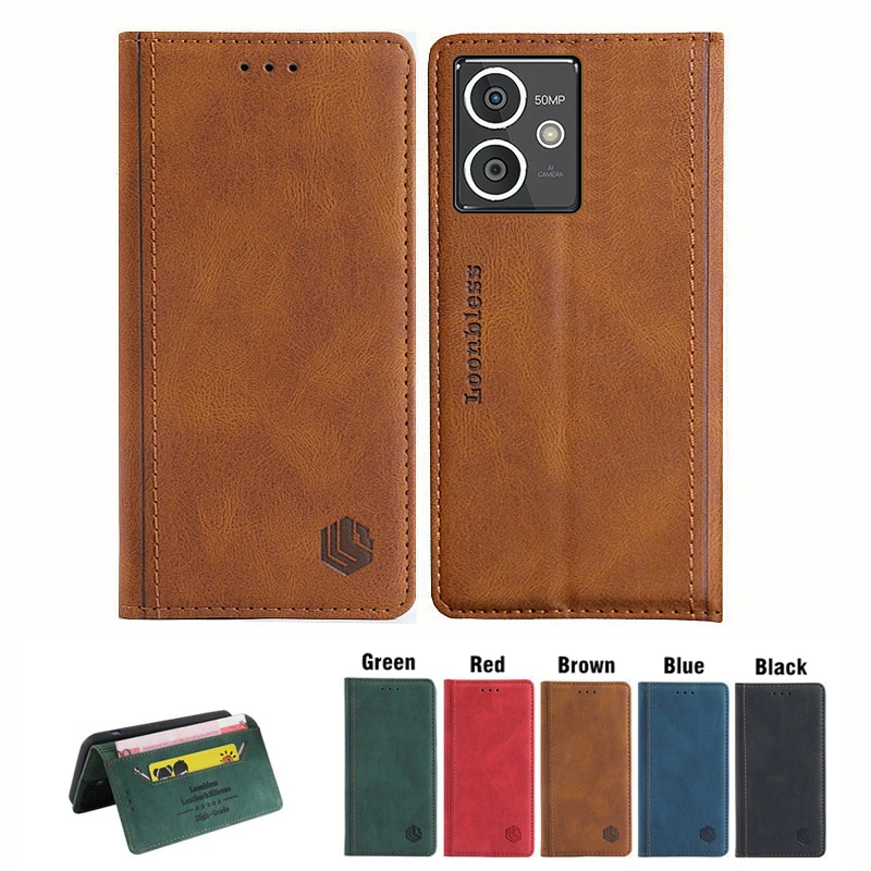 On HMD Crest Leather Flip Case For HMD Crest Phone Case Etui HMD Crest ...