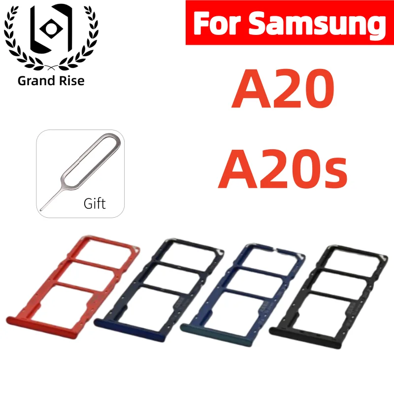For Samsung Galaxy A20 A20S SIM Card Tray Slot Holder Adapter Micro SD ...