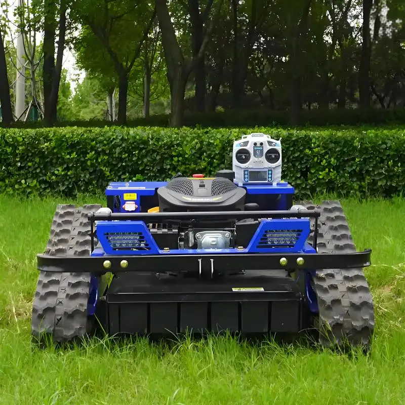Customized crawler grass cutter lawn mover Remote control lawn mower ...