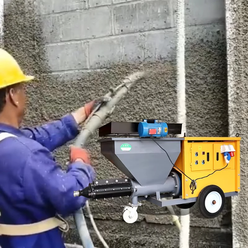 Professional Stucco Sprayer Electric Mortar Plaster Spray Gun for Wall ...