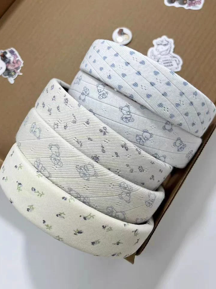 Cute-Print-Hairband-Women-Four-Season-Casual-Cotton-All-match-Headbands ...