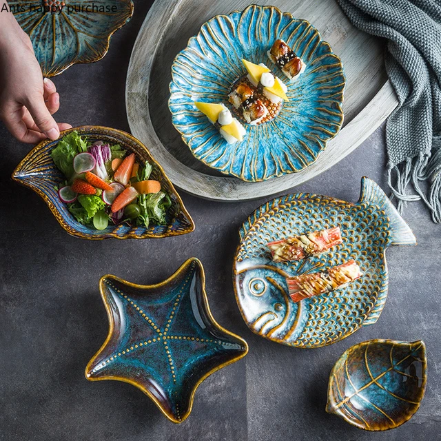 Blue Starfish Platter
