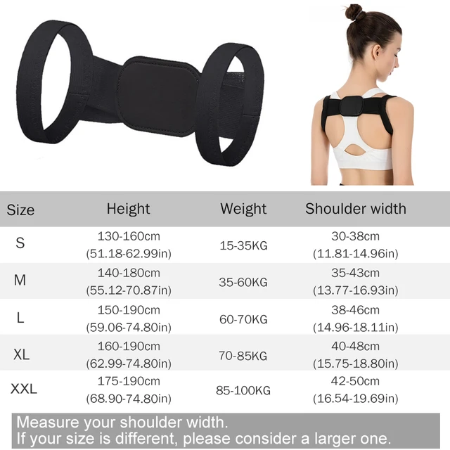 XXL-S Back Shoulder Posture Corrector Adult Children Corset Spine ...