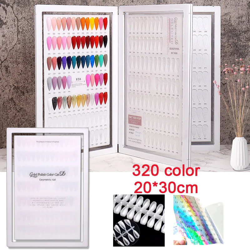 Nail-Display-Book-High-Quality-Acrylic-Nail-Polish-Chart-Polish-Card ...