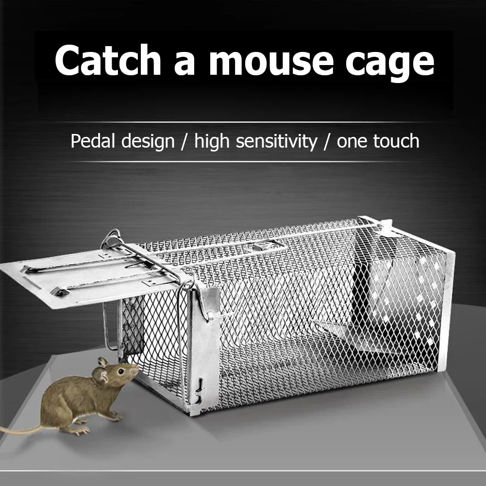 Reusable Mouse Trap Cage Metal Mice Rodent Rats Catcher Pest Control ...