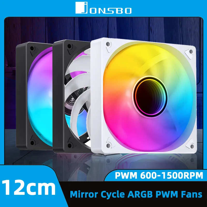 Jonsbo-SL-12cm-PC-Computer-Case-Fan-5V-3PIN-ARGB-Mirror-Light-Effect ...