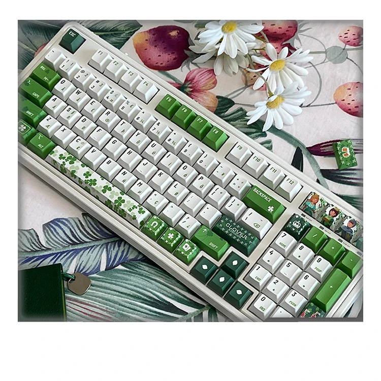 130Keys-Set-4-Clover-Kingdom-XDA-Profile-PBT-Dye-Sublimation-Keycaps ...