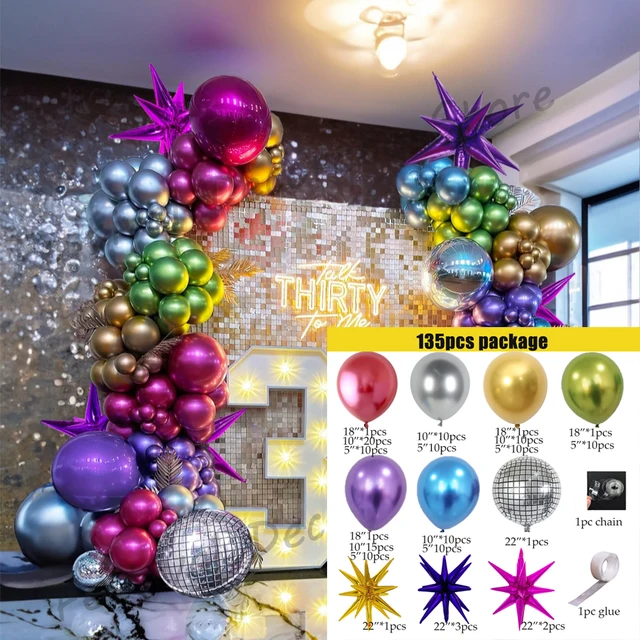 Purple Balloons Purple Chrome Latex Balloons 12inch 8pk