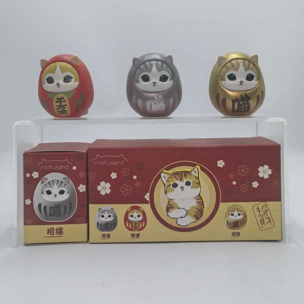 Mofusand Figure Egg Kawaii Random Lucky Damo Cat Doll Model Ornament ...
