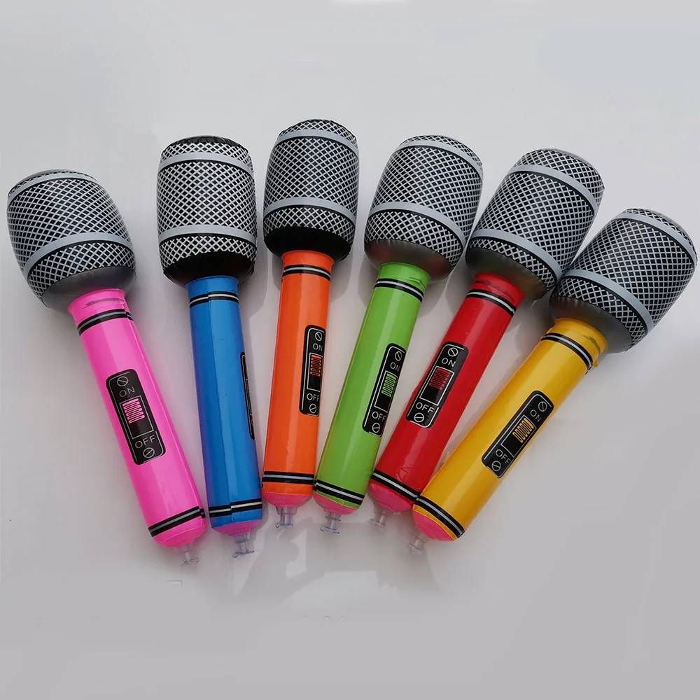 5Pcs-Inflatable-Microphones-Foil-Balloons-Rock-Star-80s-90s-Plastic ...