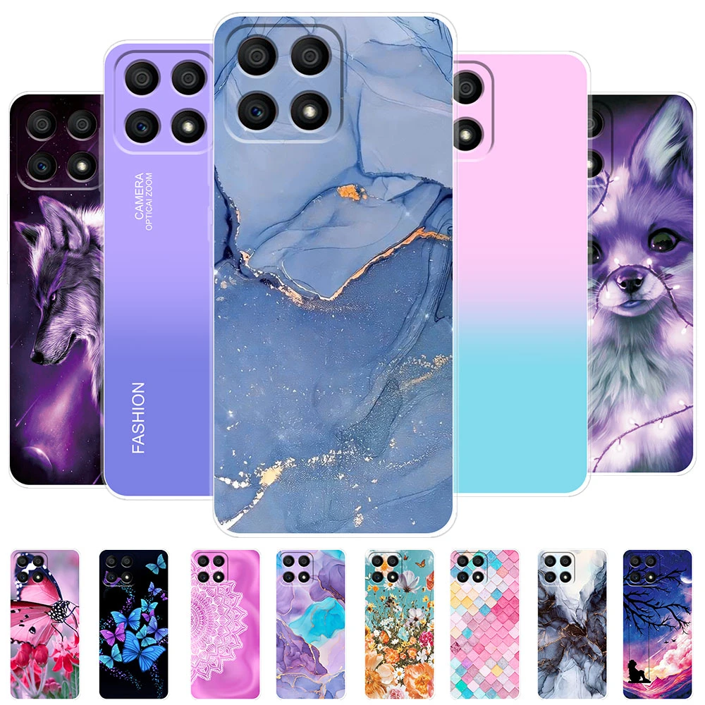 Huawei Honor X6 Phone Case | Silicone Protective Bumper | Marble ...