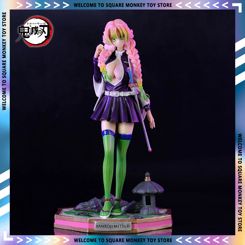 25cm Demon Slayer Anime Figure Kanroji Mitsuri Figures Kawaii Cute Gk ...