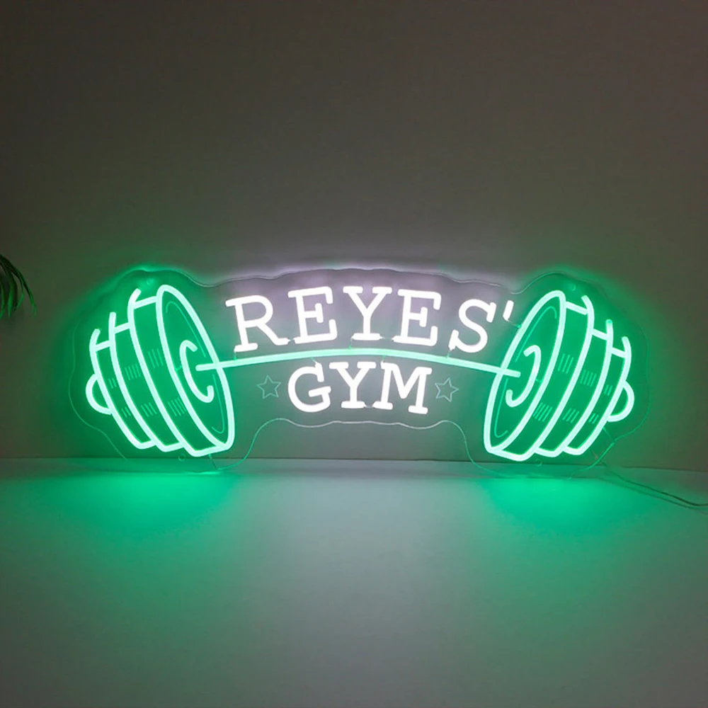 Personalized-Dumbbell-Neon-Sign-Gym-Club-Room-Wall-Hanging-Barbell-Neon ...