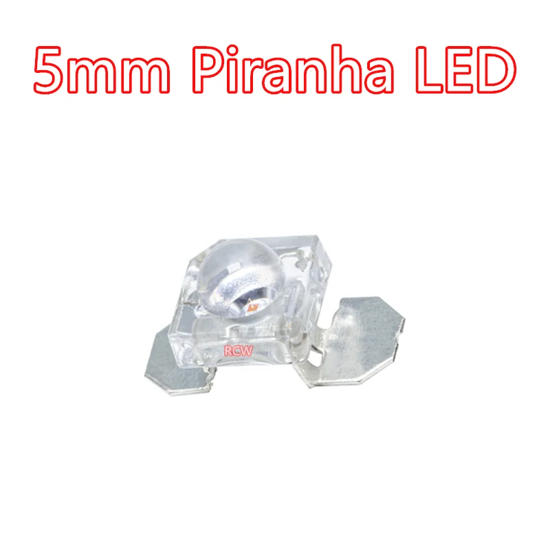 10PCS 5mm Piranha LED RED Yellow Clear LED Diode Light Emitting Diodes ...