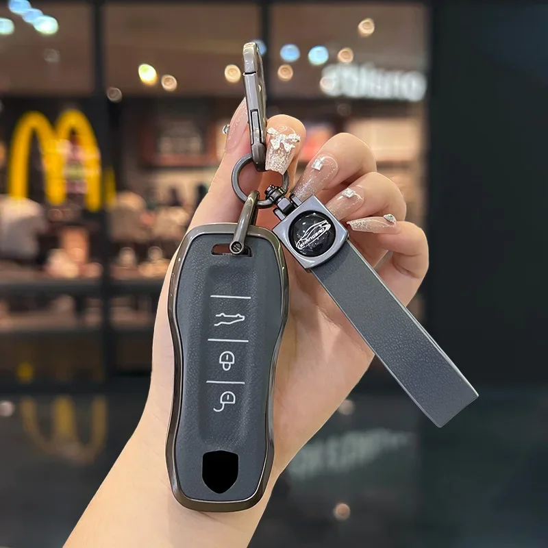 Car-Key-Cover-Case-Shell-Holder-For-Porsche-Panamera-Cayenne-971-911 ...