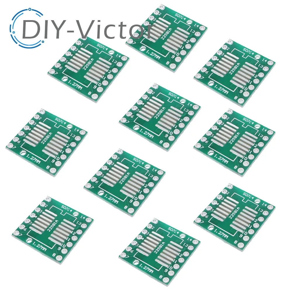 10pcs-SOP14-SSOP14-TSSOP14-to-DIP14-Pinboard-SMD-To-DIP-Adapter-0-65mm ...