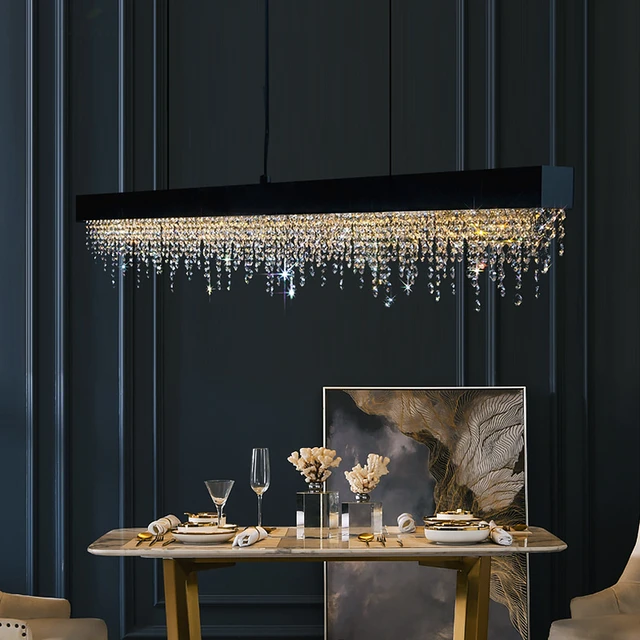 Rectangular Chandeliers Dining Room