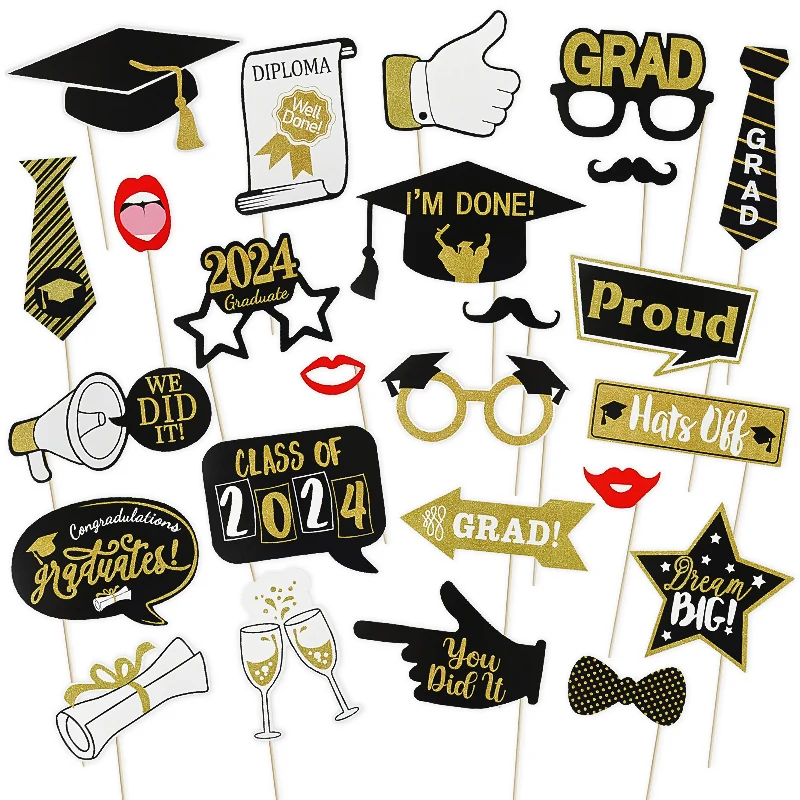 25pcs-Set-Congratulation-College-Graduation-Party-Photo-Booth-Props ...