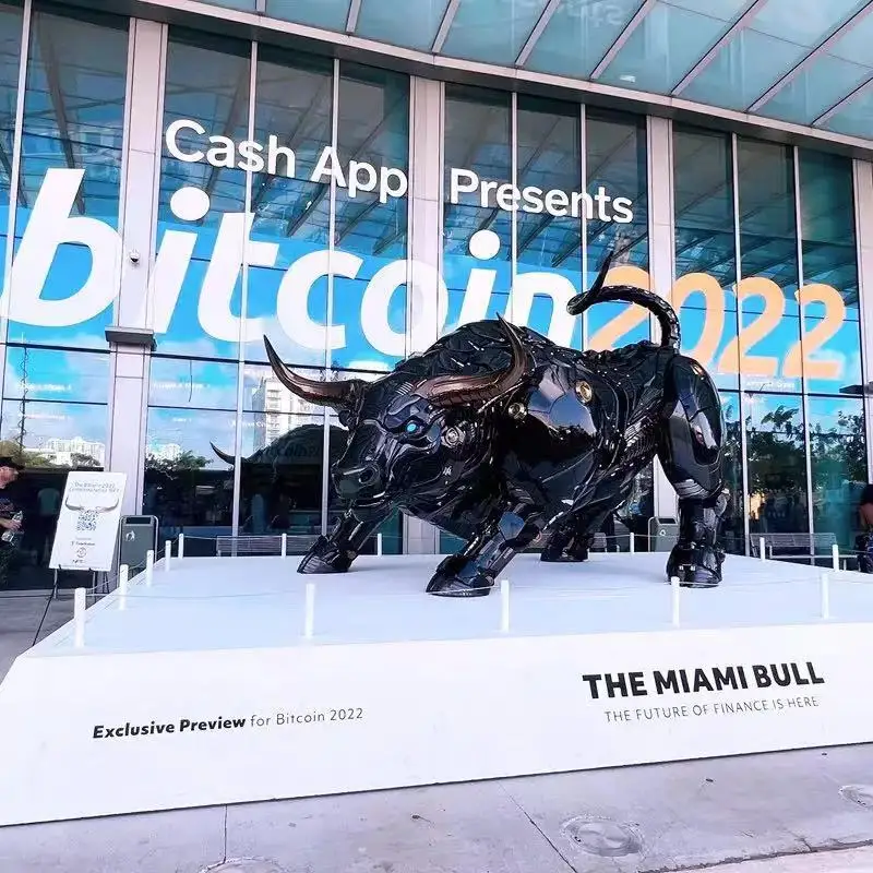 Resina-Bitcoin-Est-tuas-de-Touro-Wall-Street-Modelo-do-boi-Estatuetas ...