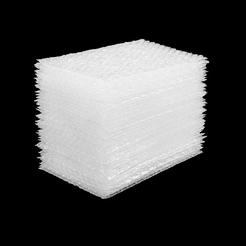 50Pcs Plastic Protective Wrap Envelope White Bubble Foam Packing Bags ...