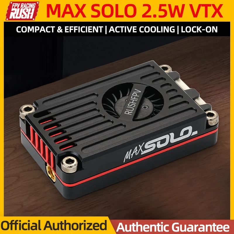 RUSHFPV RUSH MAX SOLO 5.8GHz 2.5W VTX 5.8G CNC Shell Built In Cooling ...