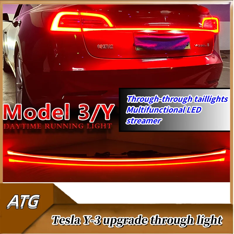 For-Tesla-Car-Model-Y-3-Through-Taillight-Dynamic-Tail-Rear-Light-Strip ...