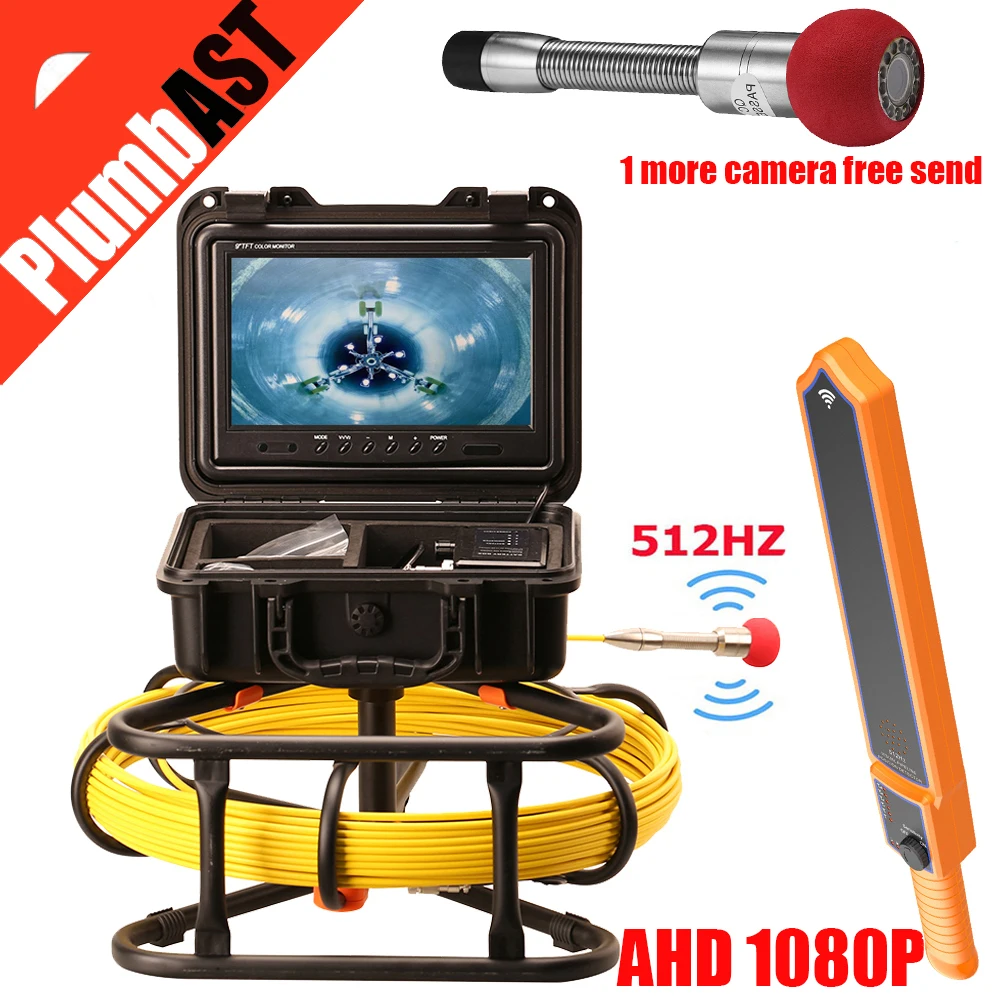 Ahd 1080p 512hz Sonde Locator Auto Self Leveling Pipe Sewer Drain ...