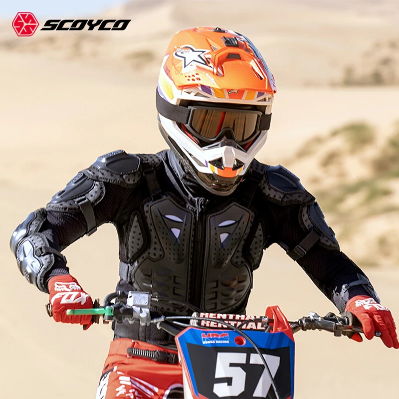 SCOYCO Motocross Body Armor Motorcycle Jacket Chest Back Protection ...