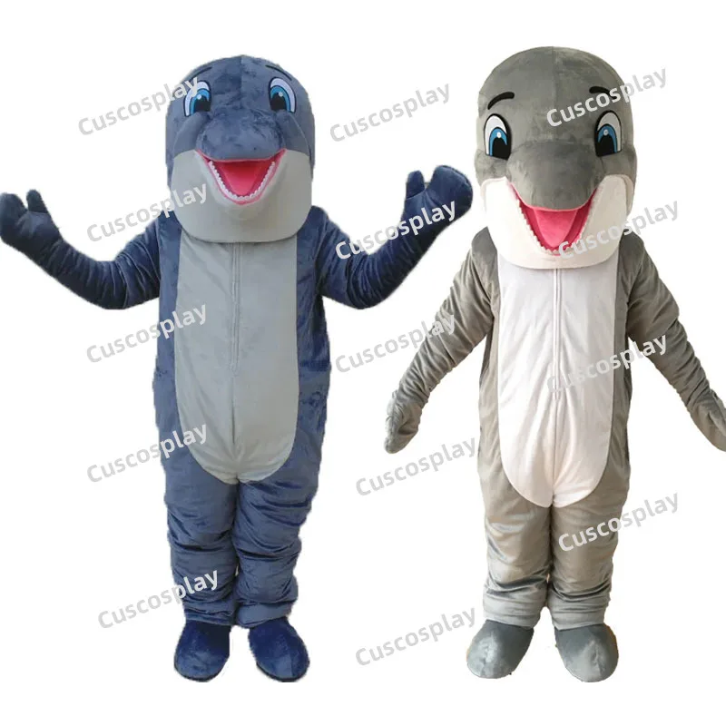 Christmas-Dolphin-Mascot-Costumes-Blue-Fish-Costumes-Adults-Christmas ...