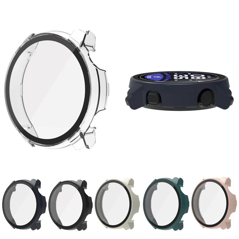 Hard-Edge-Shell-Screen-Glass-Protector-Film-Smartwatch-Frame-Case-For ...