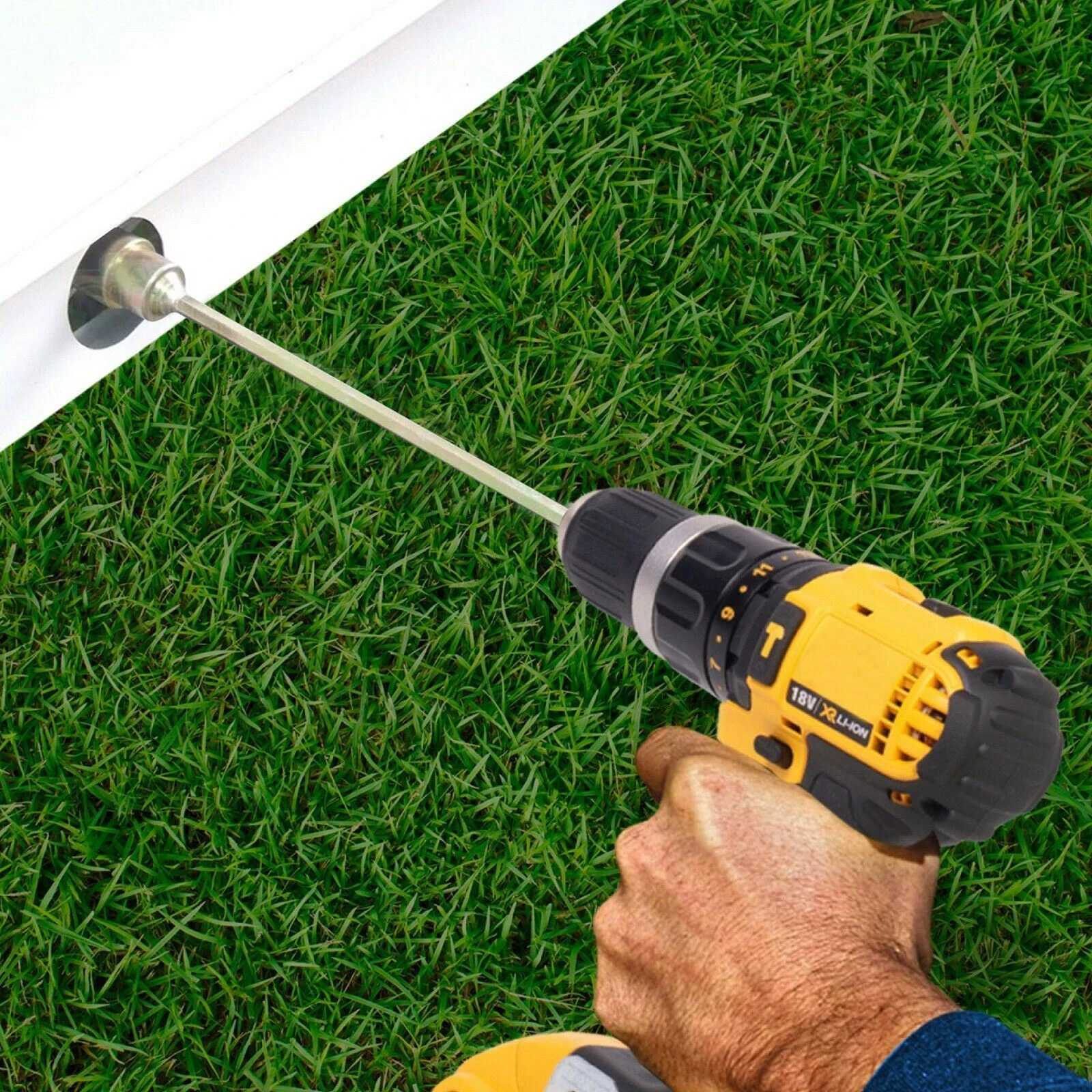 30cm Corner Steady For Caravan Leg Winder Drill Extension Jack Socket ...